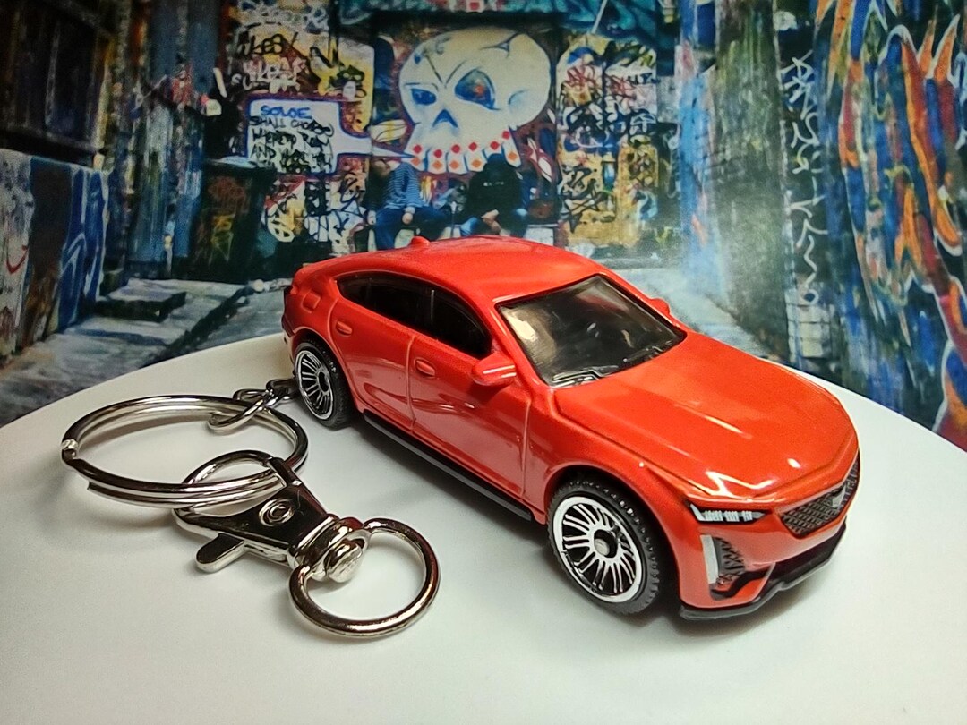 Cadillac Ct5 V Blackwing Car CTS Custom Keychain Rare Diecast Matchbox ...
