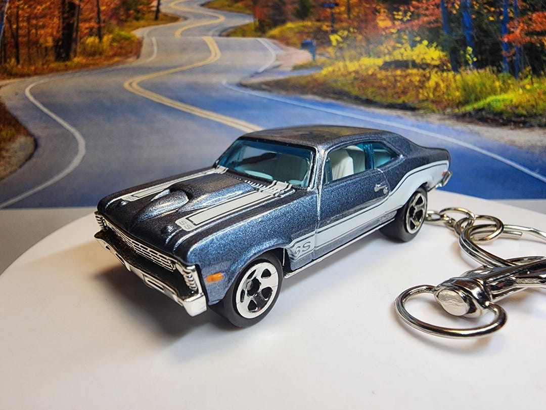 1968 Chevy Nova Hotwheels Custom Keychain Anniversary Gift Cake Topper ...