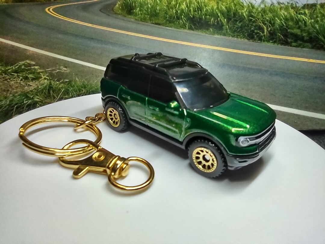 Green Ford Bronco Sport Truck SUV Custom Diecast Keychain Rare ...