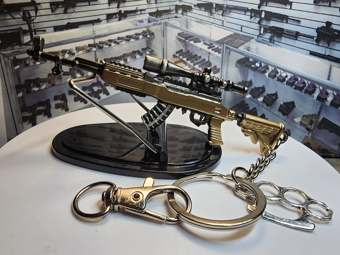 Sks Rifle Gun 7.62 Custom Metal Keychain Gift Son Daughter Call of Duty ...