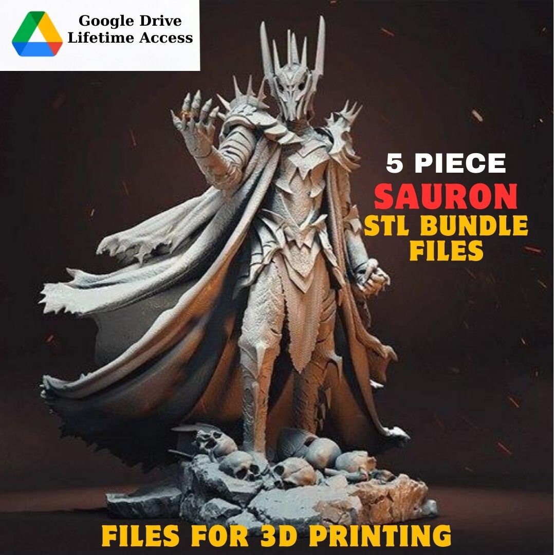 5 Pieces Sauron Stl Pack, Sauron 3d Model Stl Bundle, Sauron Cosplay - Etsy