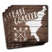 East Coaster Drink Coasters Gift Set of 4 Housewarming New York NYC ...
