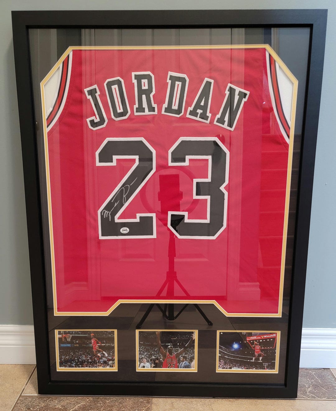 CUSTOM FRAMED Michael Jordan Signed Autographed Chicago Bulls Custom Jersey W/ COA - Etsy