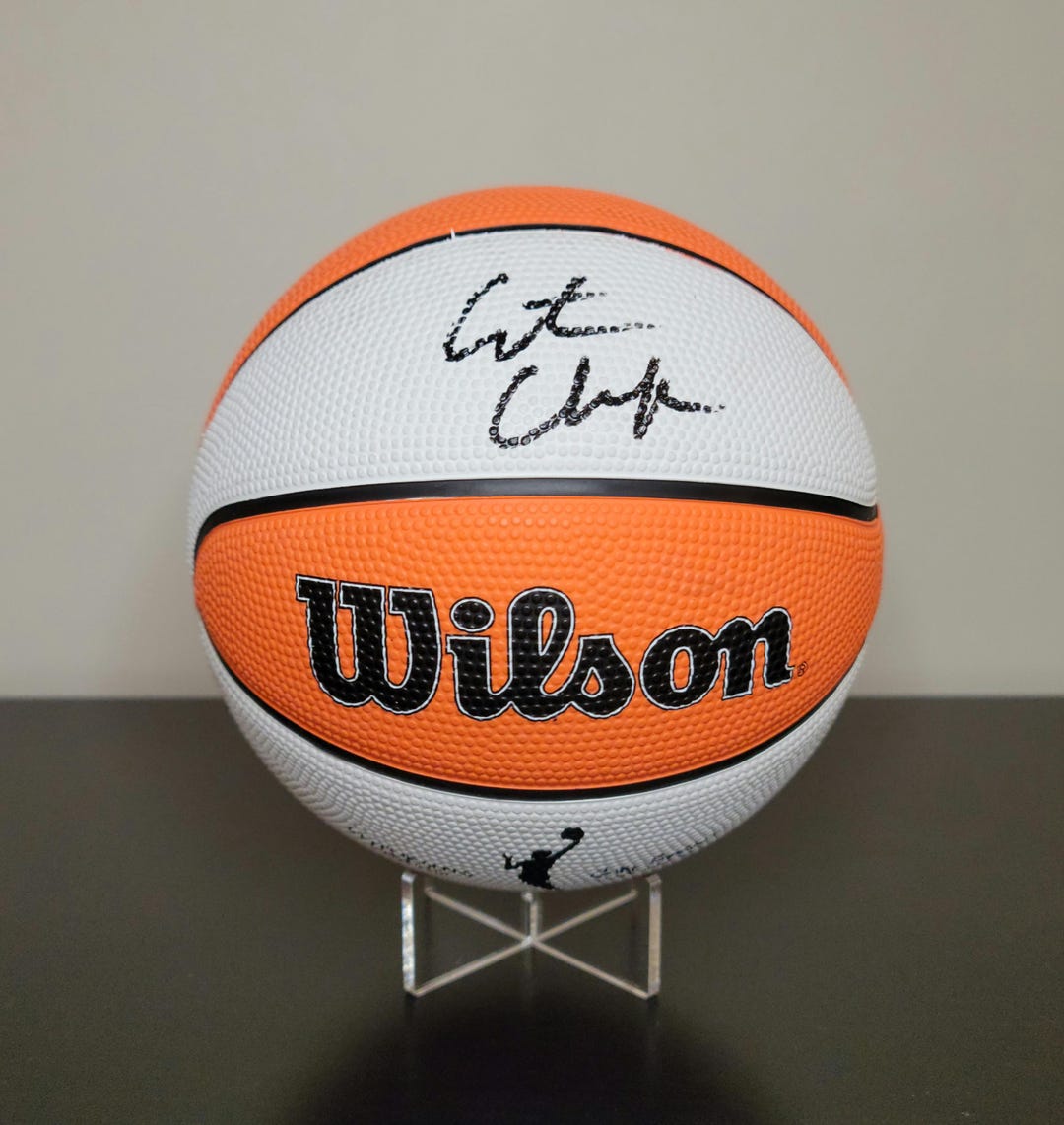 Caitlin Clark Signed Autographed WNBA Wilson Mini Basketball Indiana ...