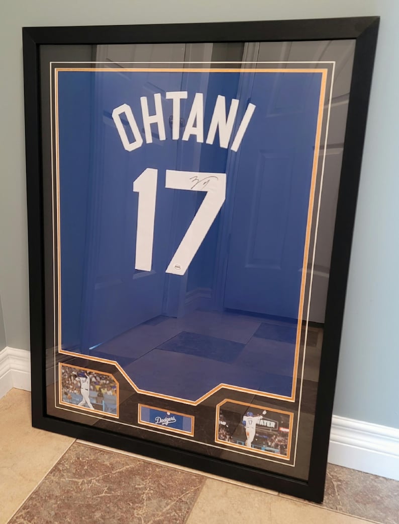 CUSTOM FRAMED! Shohei Ohtani Signed Autographed Dodgers Custom Jersey W ...