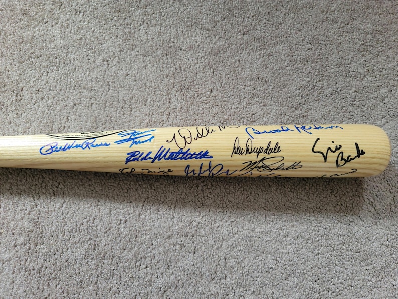 Multi-signed Louisville Slugger Baseball Bat W Holo COA Mays, Ryan ...