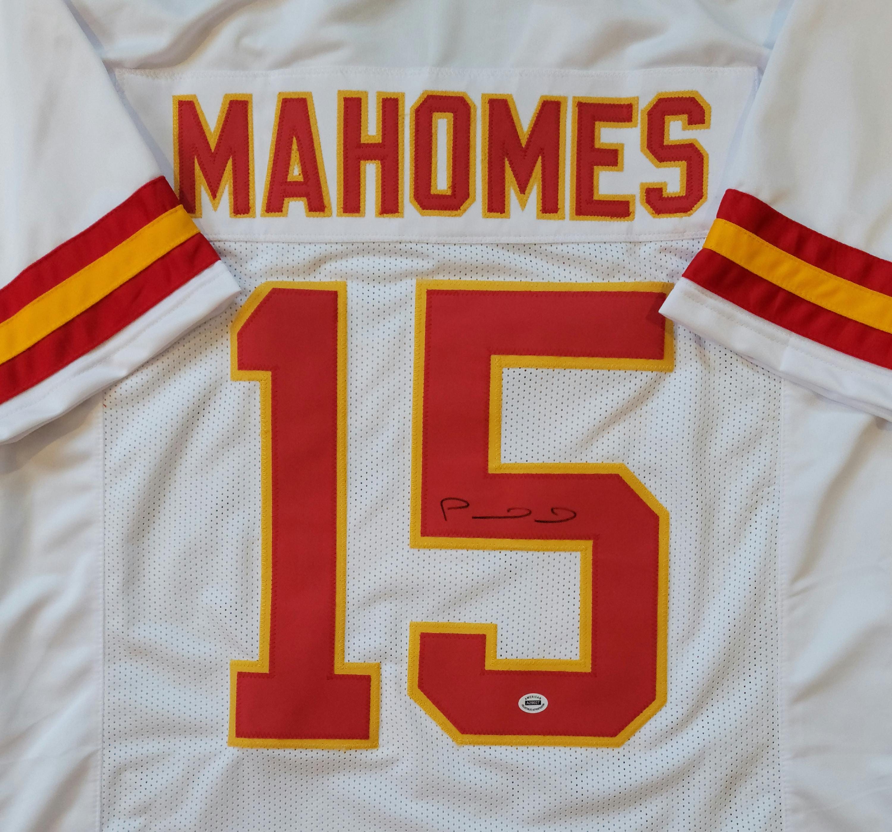 Patrick Mahomes Signed Autographed Kansas City Chiefs Custom Jersey W ...