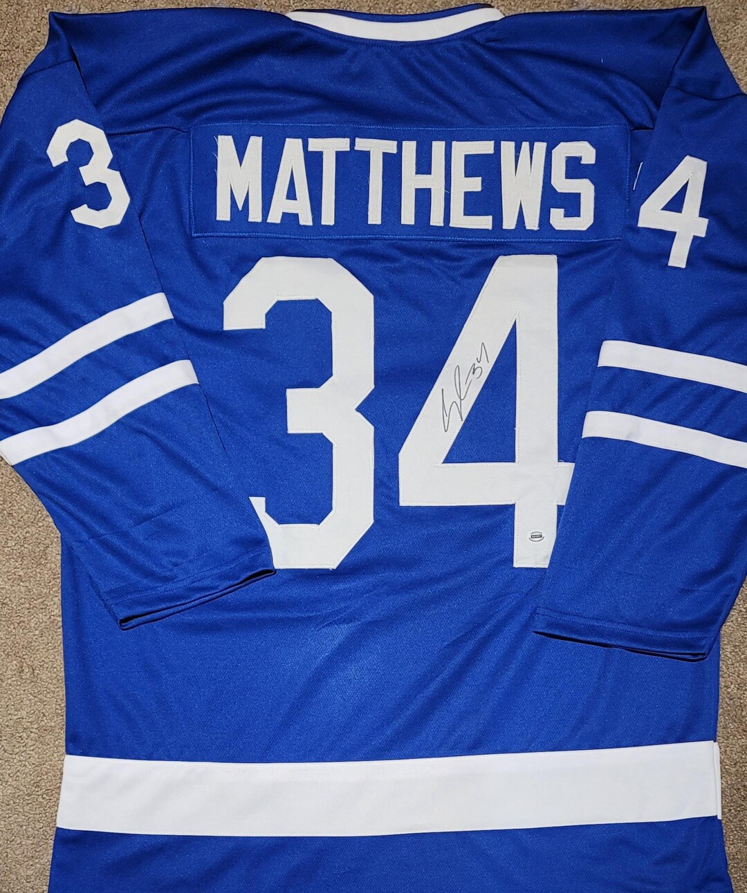 Auston Matthews Signed Autographed Toronto Maple Leafs Custom Jersey W ...