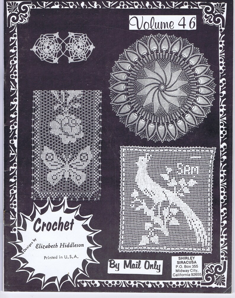 Crochet Designs by Elizabeth Hiddleson book volume 46 | Etsy