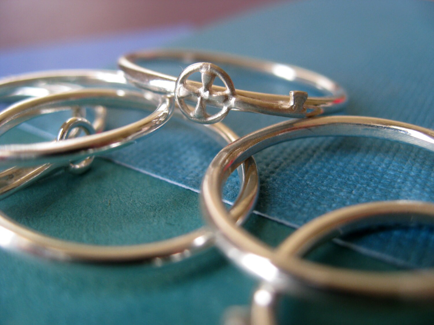 Tiny Key Stacking Ring. Sterling Silver - Etsy