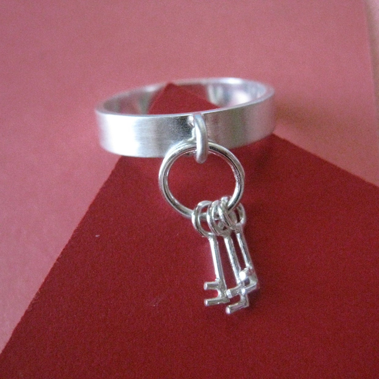 Key Ring Ring Sterling Silver | Etsy