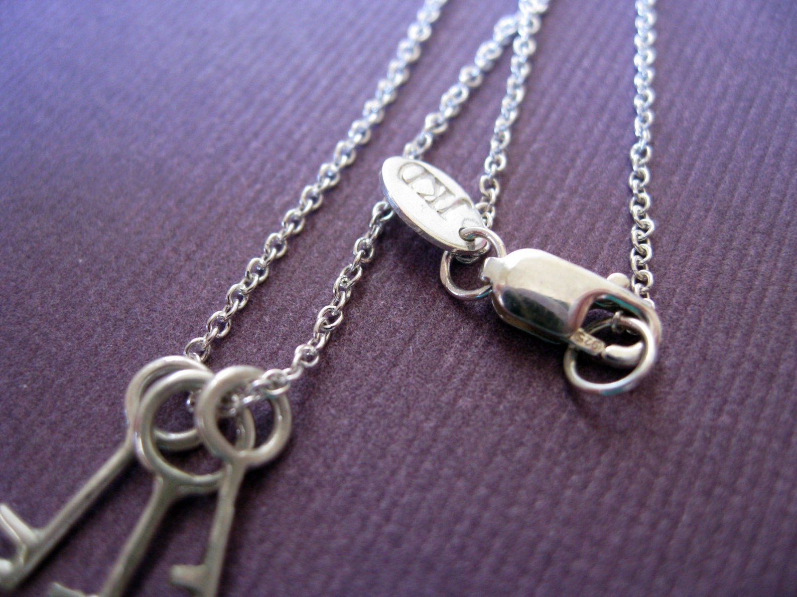 Three Keys Necklace. Mother's Necklace. Sterling Silver. - Etsy