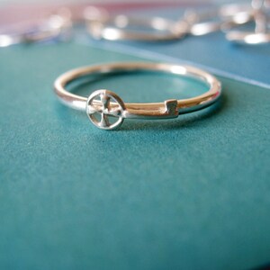 Tiny Key Stacking Ring. Sterling Silver - Etsy