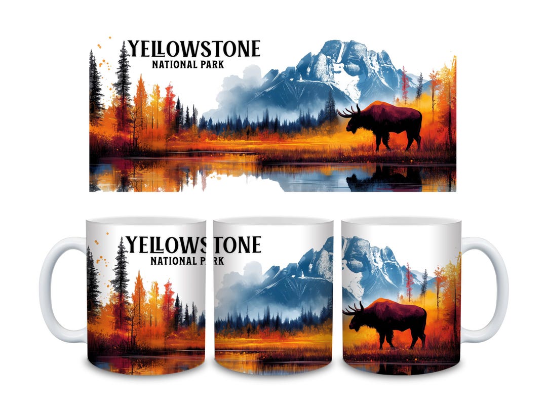 Yellowstone National Park Mug | Adventure Coffee Cup, Outdoor Camping ...