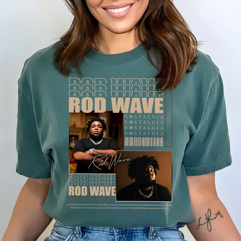 Rod Wave Nostalgia Png File, 90s Rap Music, Rapper Rod Wave Tour Design ...