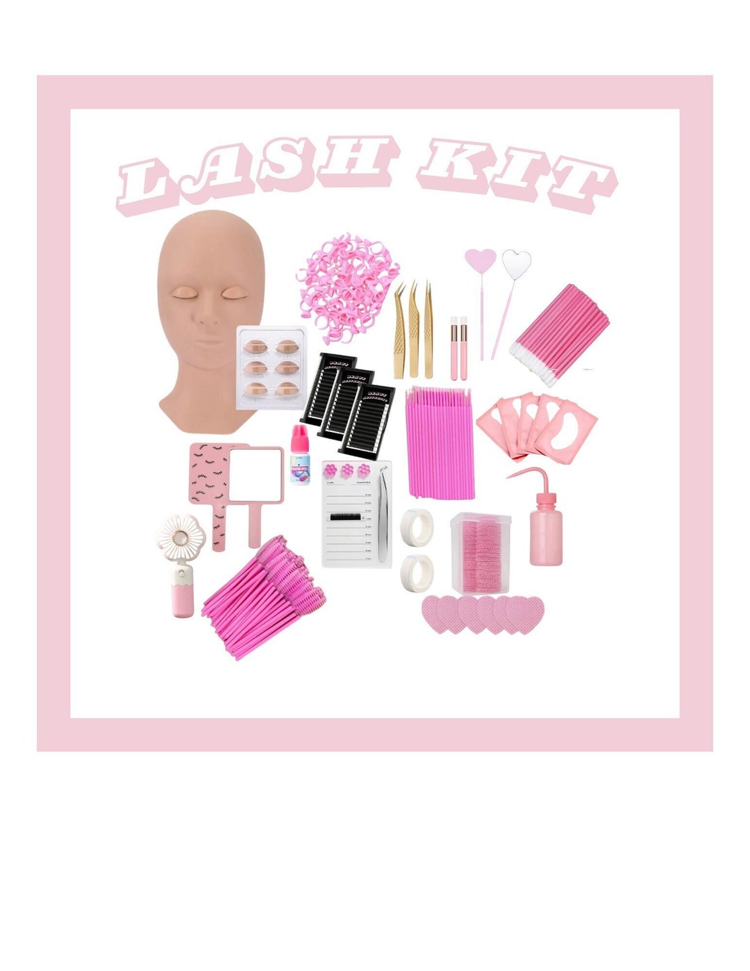 Beginner Lash Ultimate Kit Lash Essentials Lash Supplies Lash Mannequin ...
