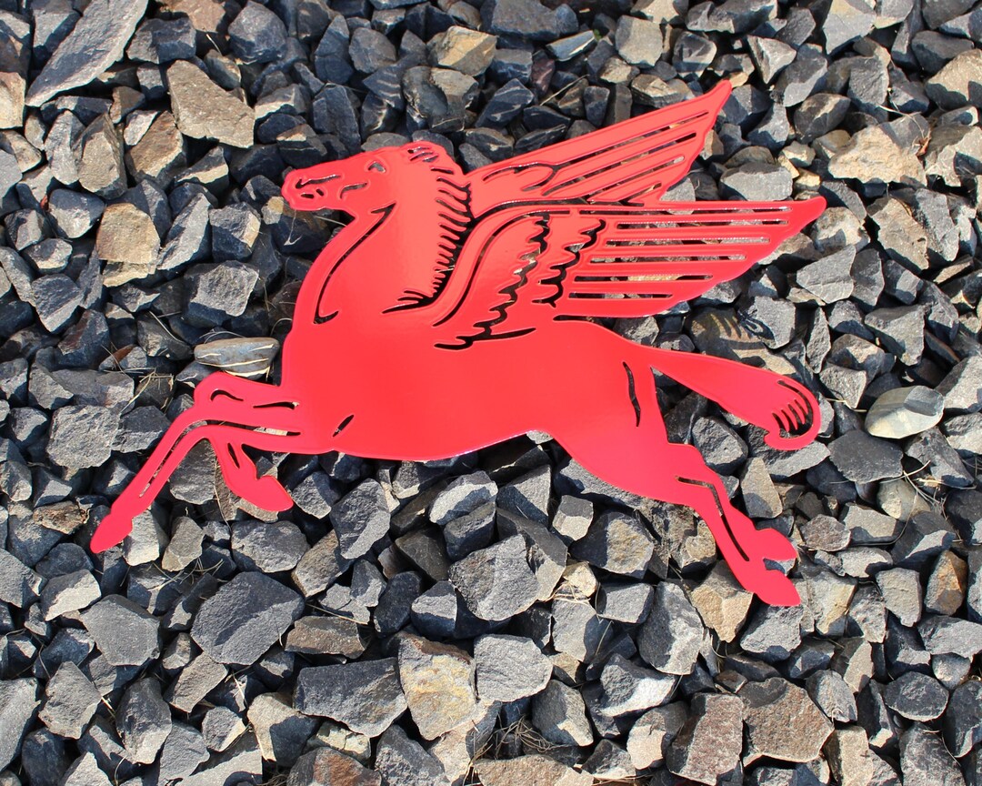 Handcrafted Metal Pegasus Sign Elegant Wall Art for Home & Garden Decor ...