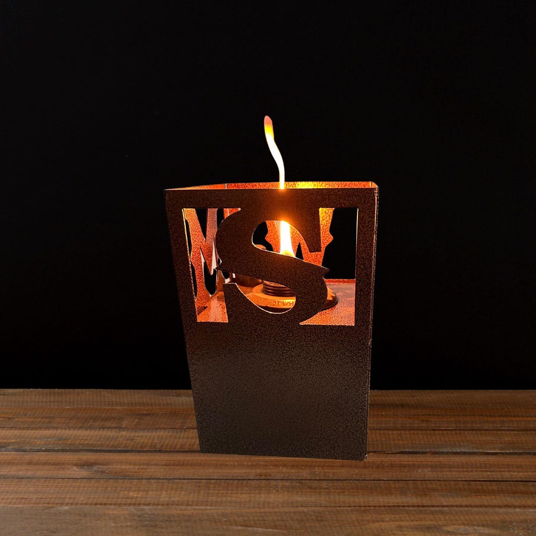 Handmade Steel Outdoor Torch – Rustic Initial Letter Lantern - Etsy