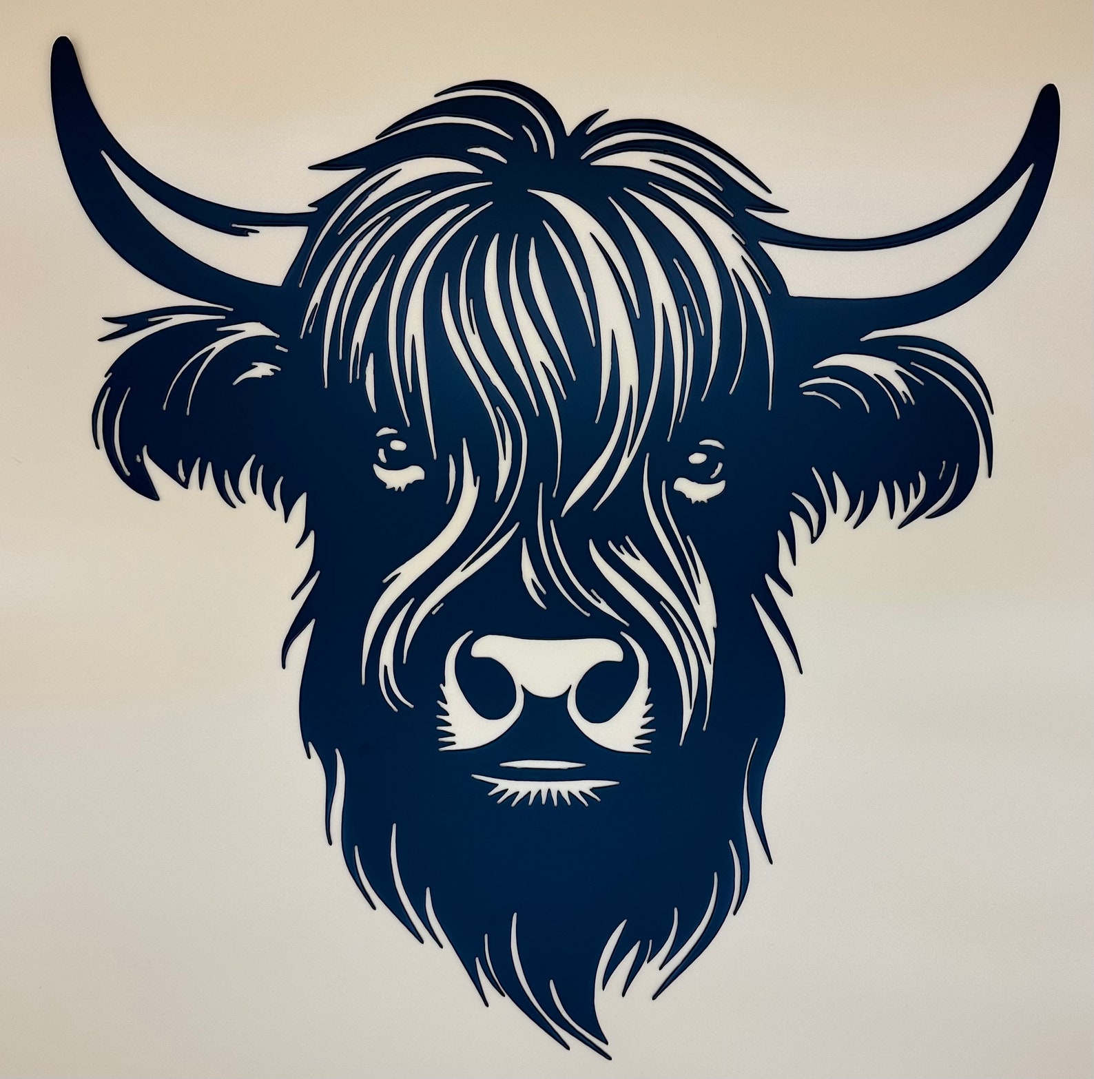 Handcrafted Metal Highland Cow Wall Art Rustic Farmhouse Decor Unique ...