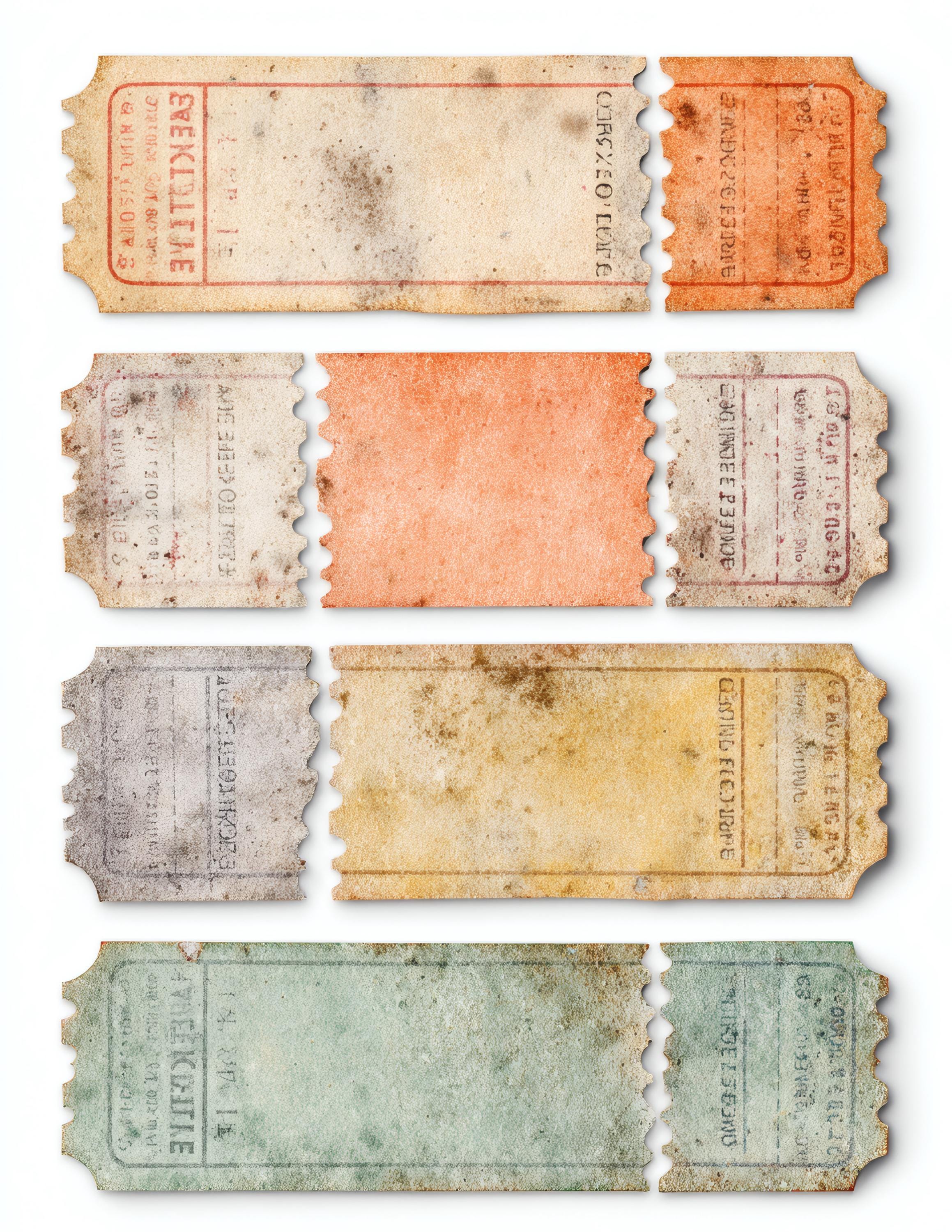 Vintage County Fair Ticket Ephemera Printable, Retro Festival Tickets ...