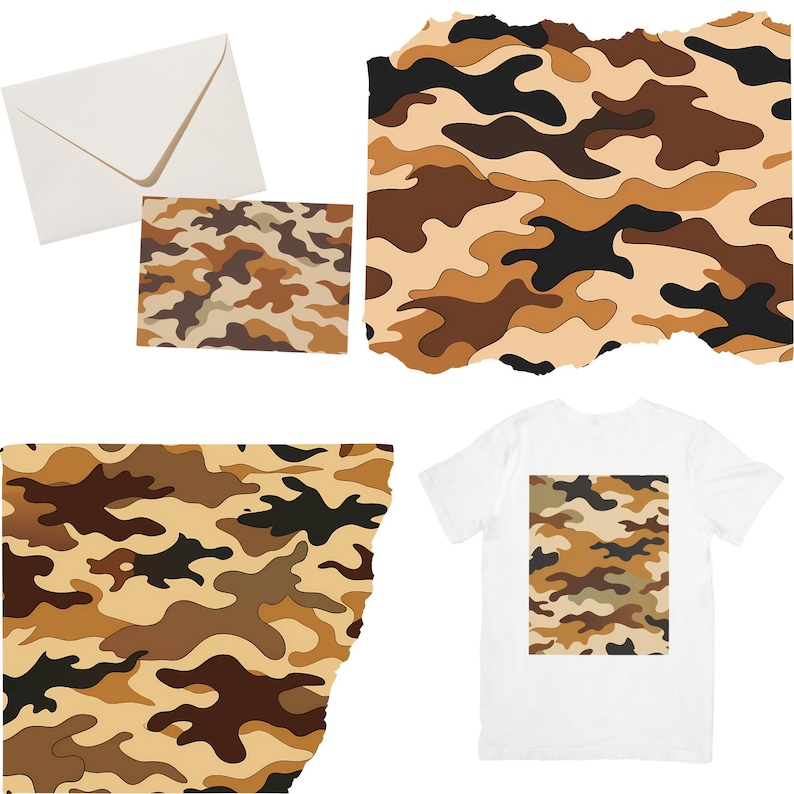 Desert Camo SVG, Tan Camouflage Pattern SVG, Tactical Desert Digital ...