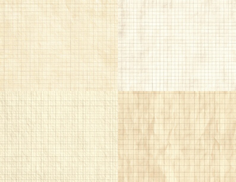 Vintage Grid Junk Journal Pages, Cream Notebook Background With Subtle ...