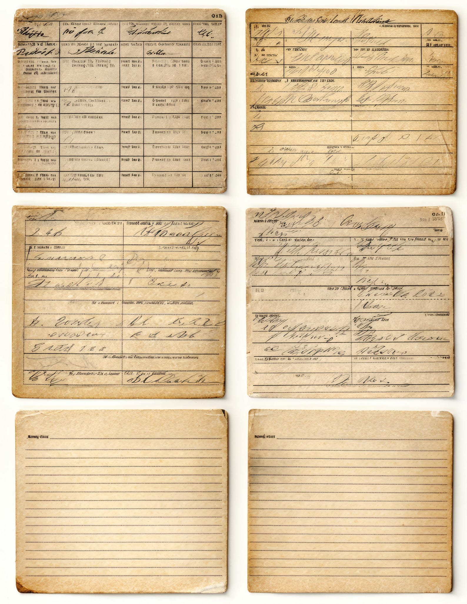 Vintage School Grading Slips Printable, Report Card Ephemera Labels ...