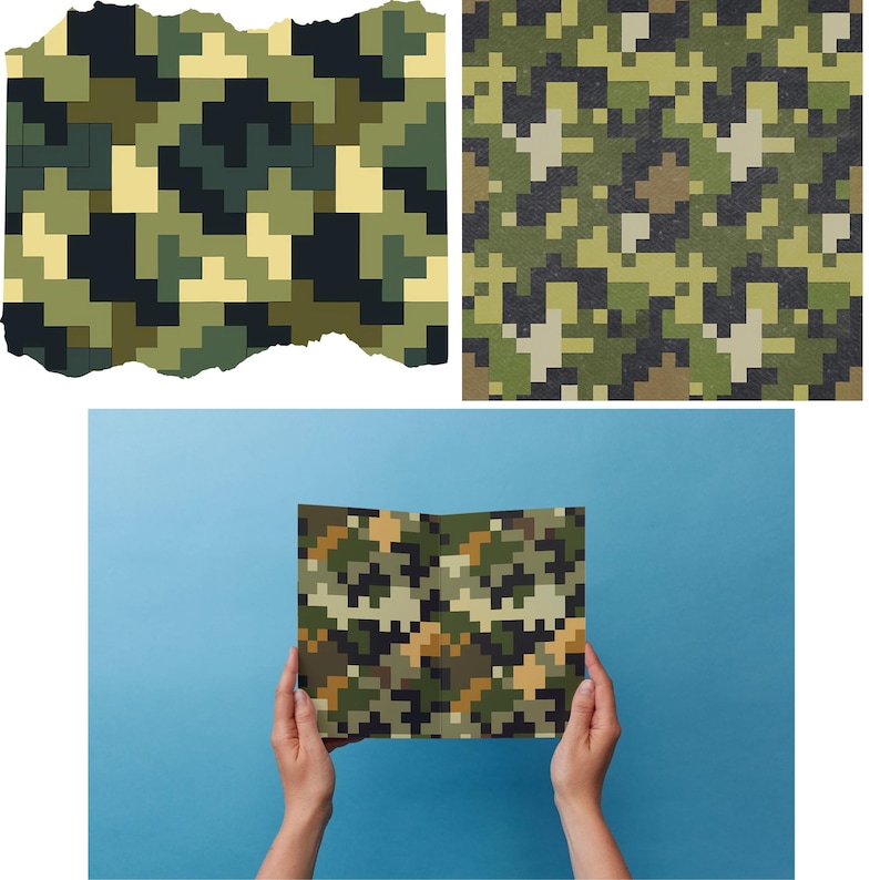 Pixel Camo SVG, Digital Camouflage Pattern SVG, Modern Army Texture Svg ...