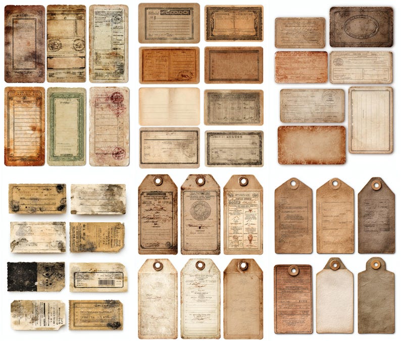 Military Passes & Ration Tickets, WWII Ephemera for Junk Journals, War ...