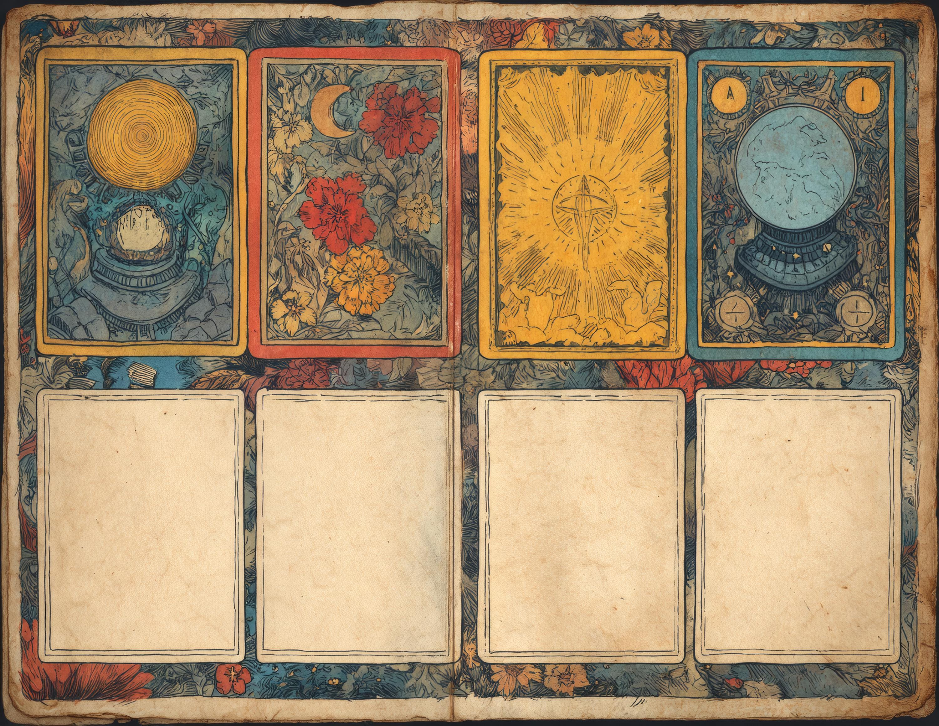 Divination Junk Journal Kit, 42 Printable Pages, Tarot Mystic Scrapbook ...