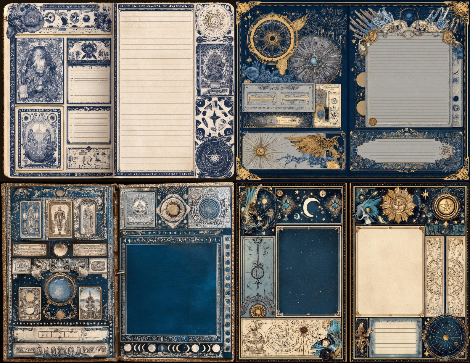 Divination Junk Journal Kit, 44 Printable Pages, Tarot Astrology ...