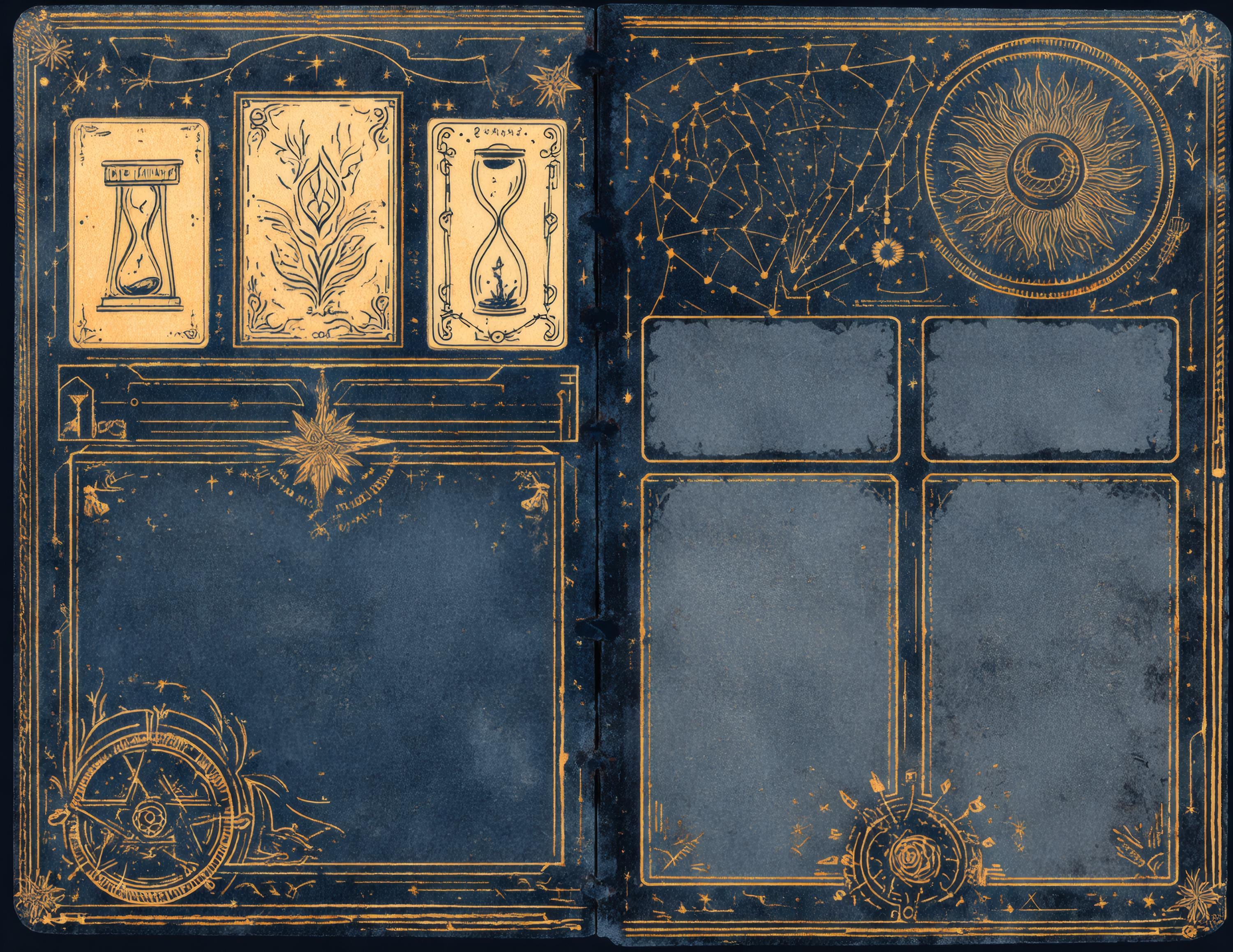 Divination Junk Journal Kit, 44 Printable Pages, Tarot Astrology ...