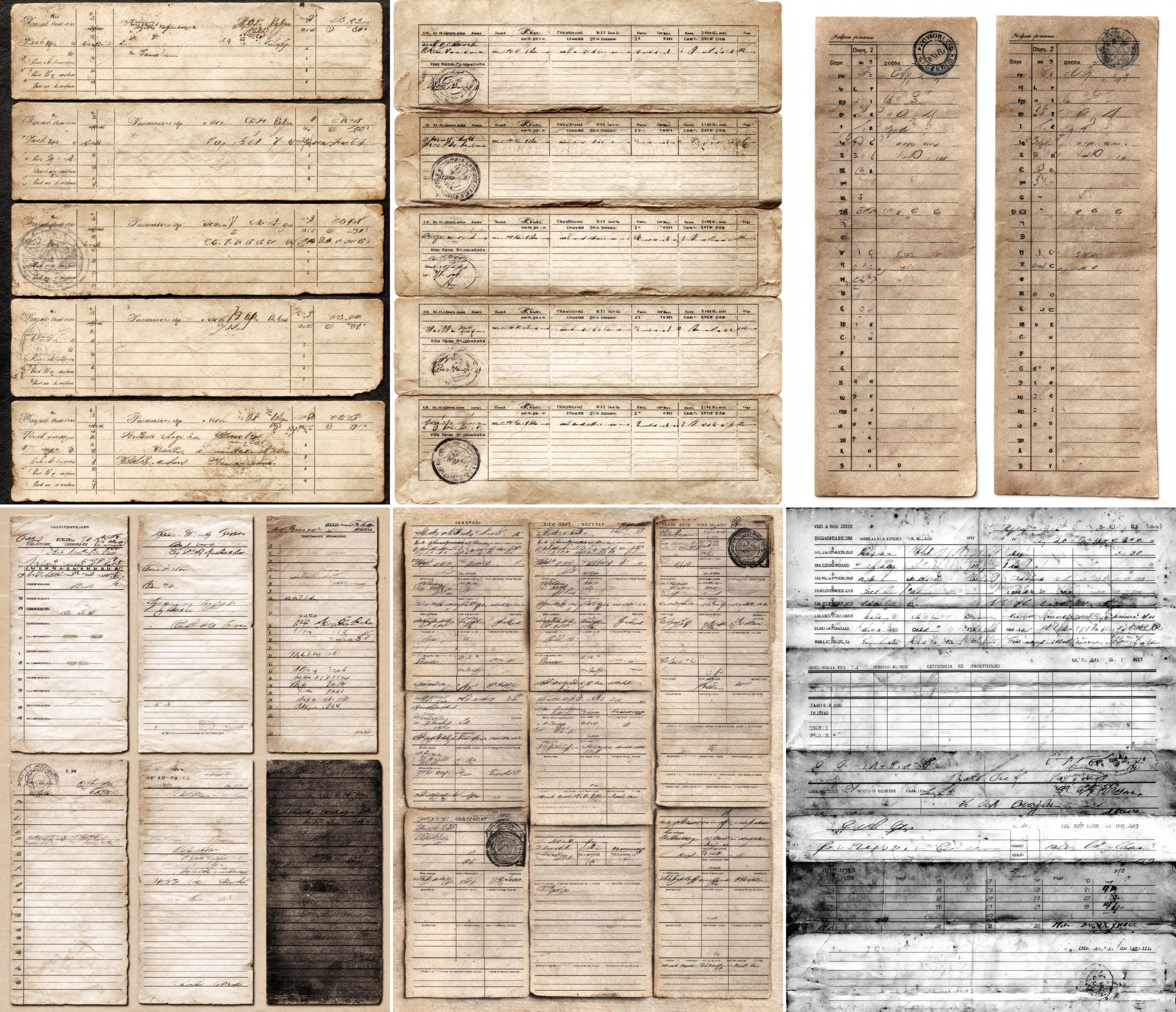 Vintage School Grading Slips Printable, Report Card Ephemera Labels ...