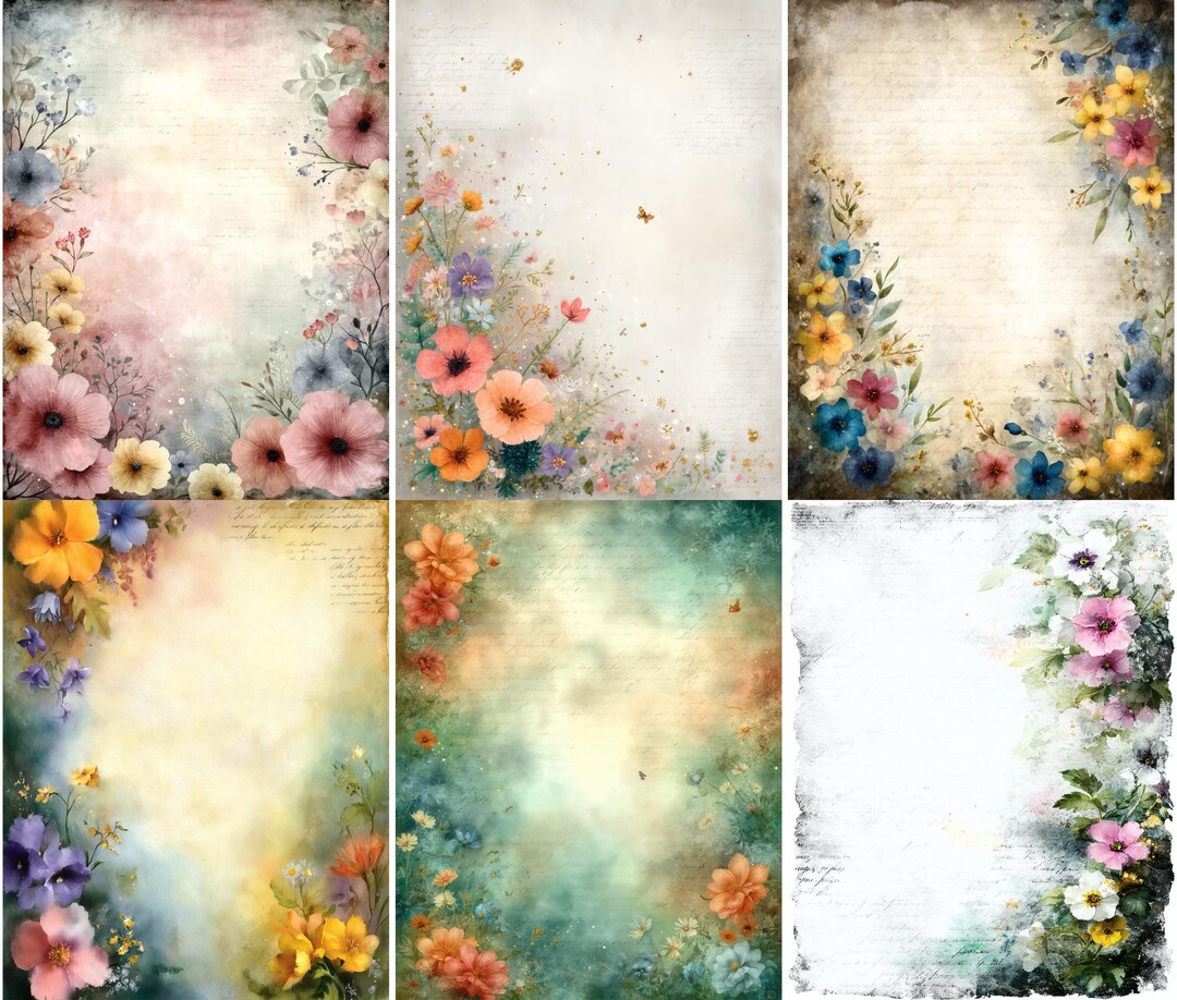 Whimsical Fairycore Journal Pages, Vintage Storybook Backgrounds ...