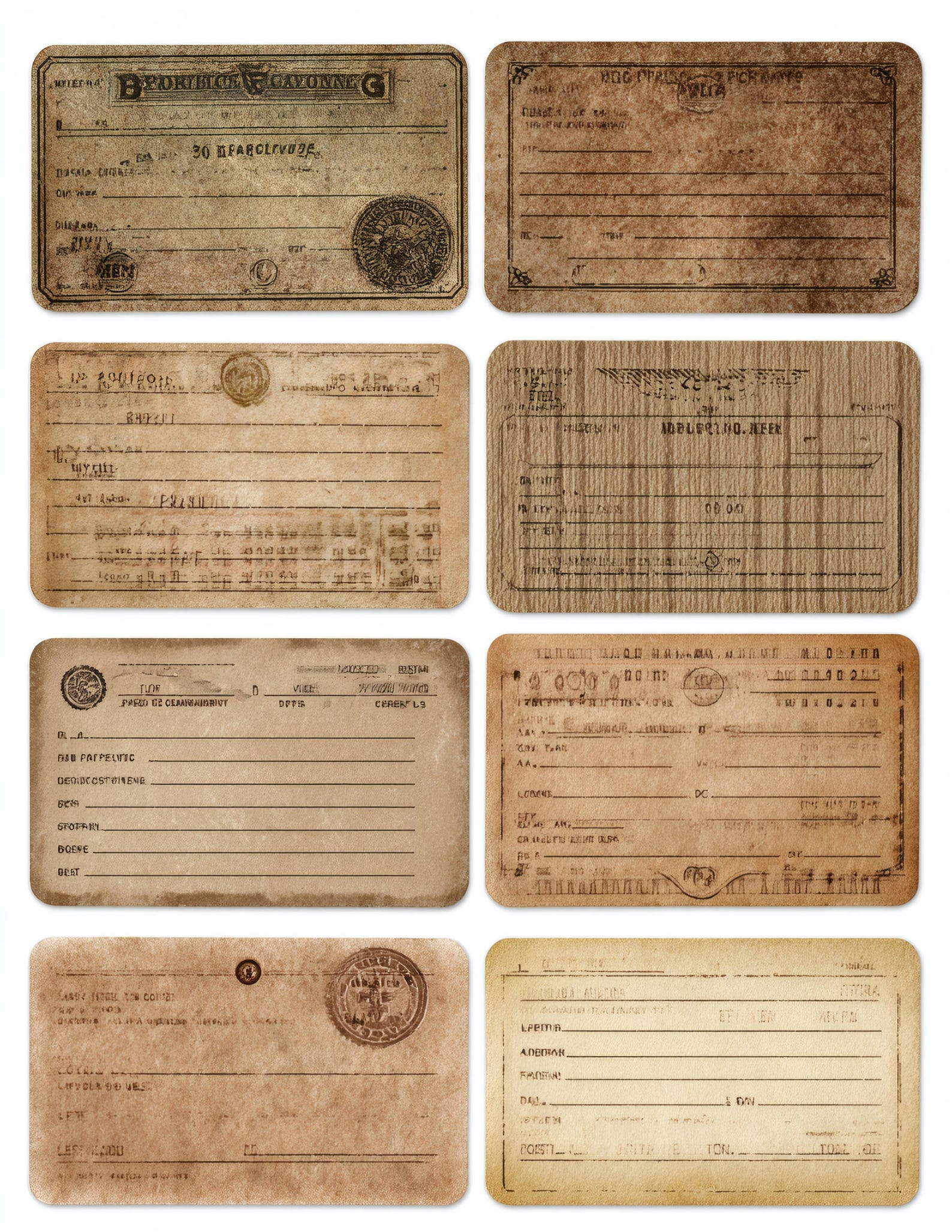 Military Passes & Ration Tickets, WWII Ephemera for Junk Journals, War ...