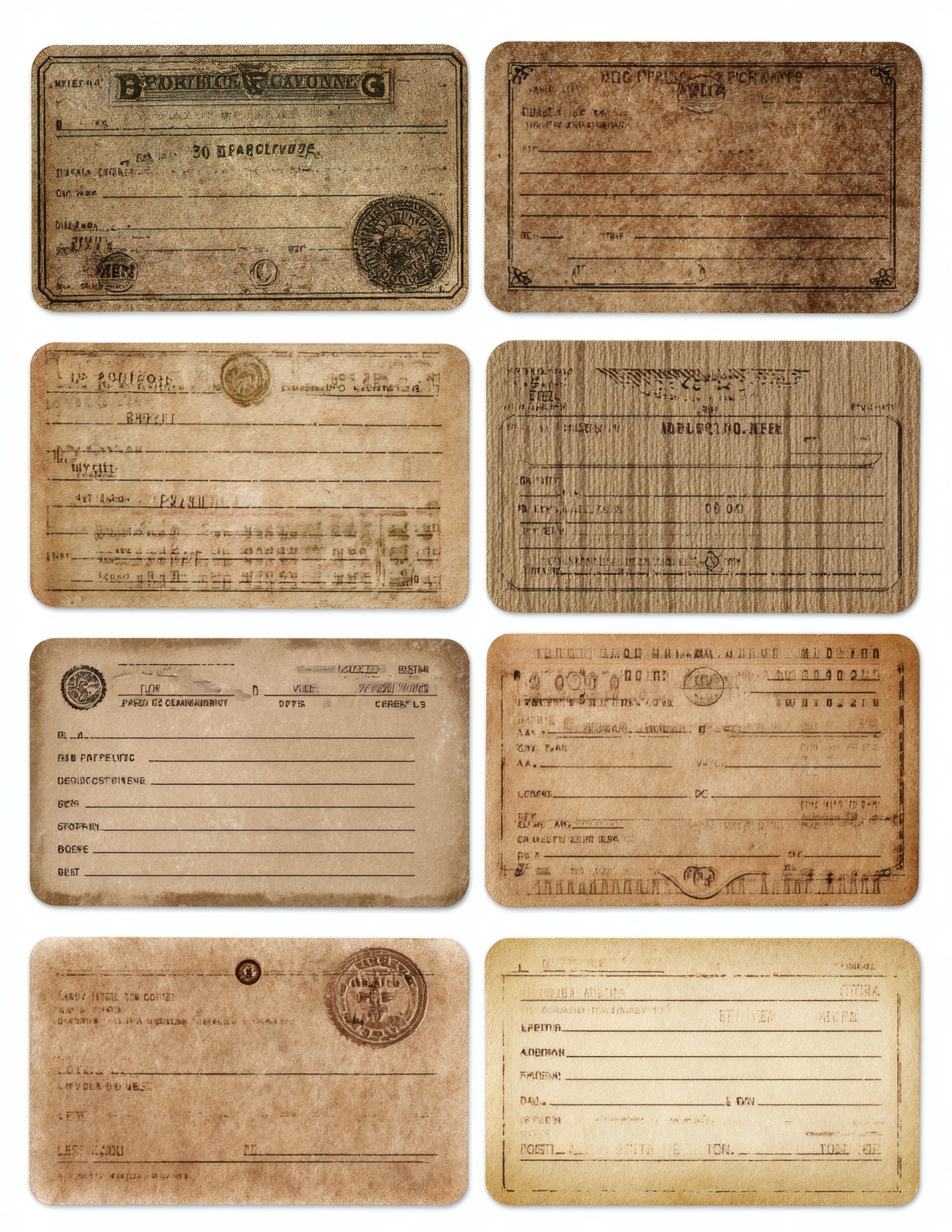 Military Passes & Ration Tickets, WWII Ephemera for Junk Journals, War ...