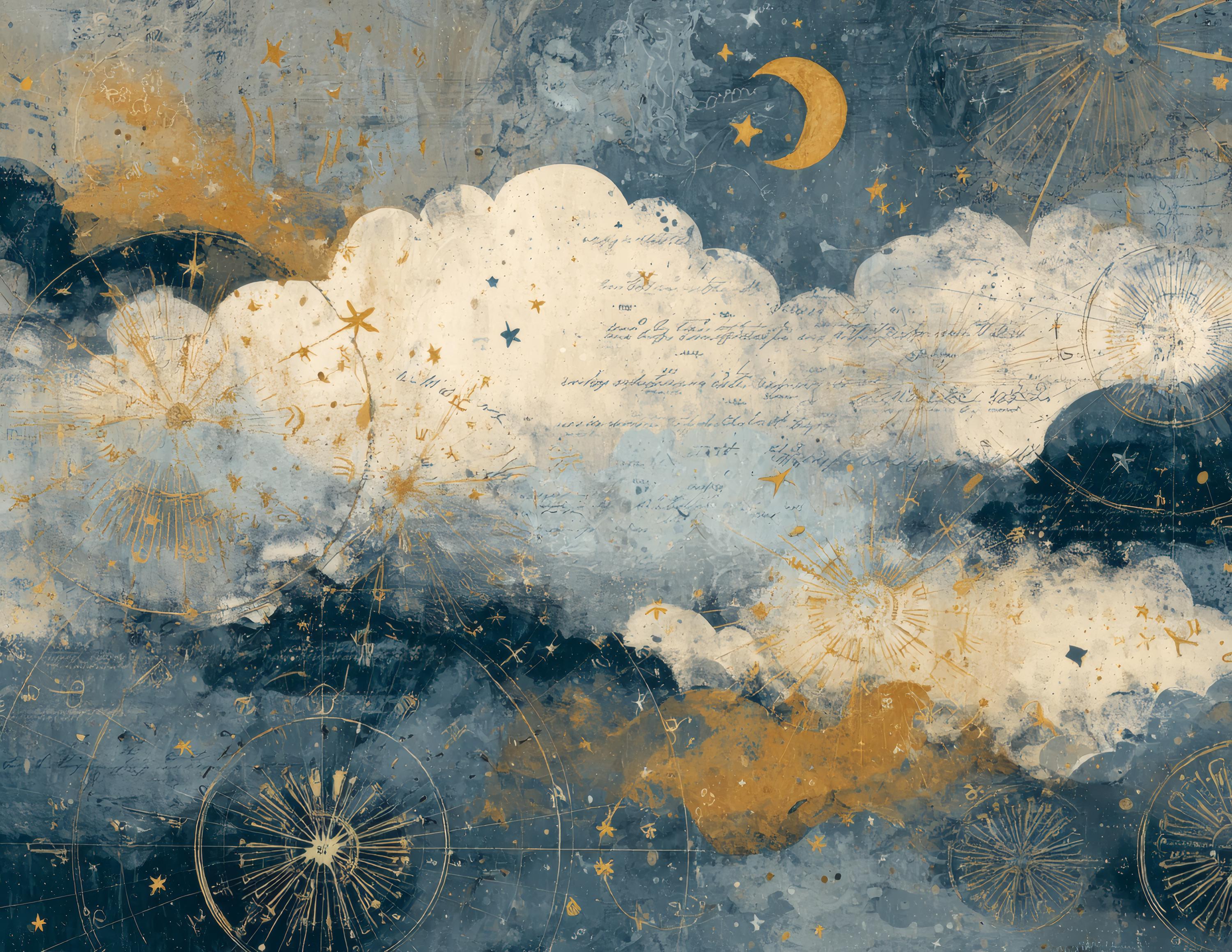 Celestial Junk Journal Pages, Vintage Star Charts Astrological Symbols ...