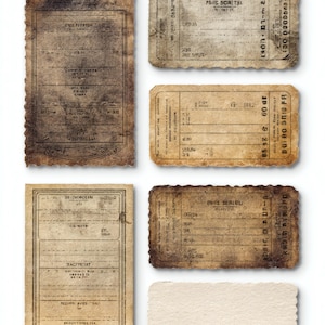 Vintage Train Ticket Stubs Ephemera, Railway Tickets Collage Sheet ...