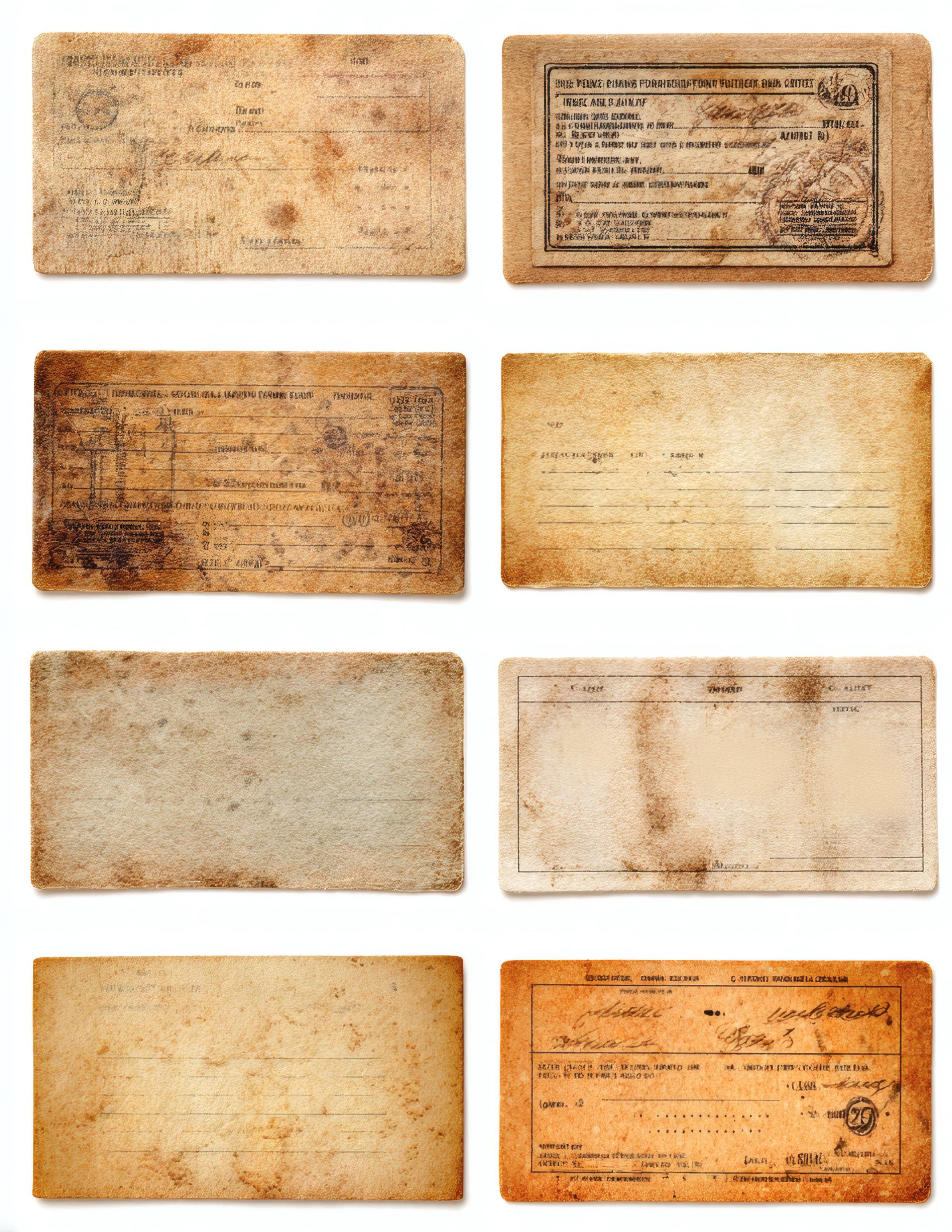Military Passes & Ration Tickets, WWII Ephemera for Junk Journals, War ...