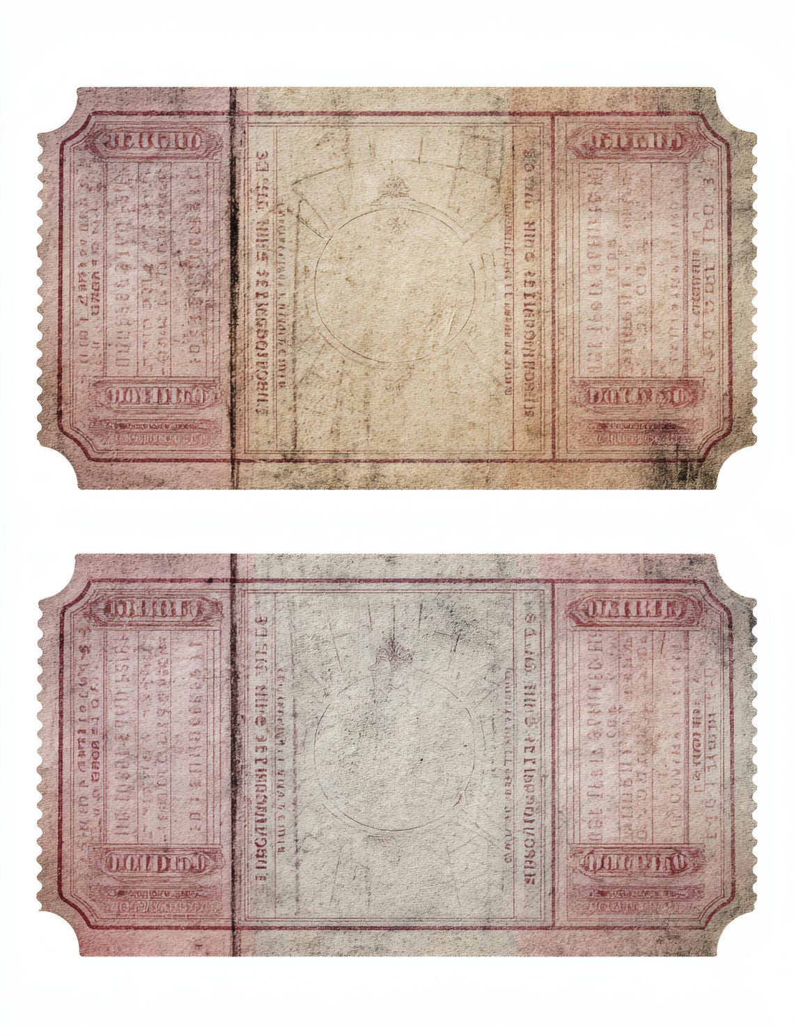 Opera House Balcony Tickets Ephemera, Junk Journal Supplies, Antique ...