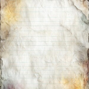 Vintage Lined Paper Pages, Old School Notebook Printable, Distressed ...