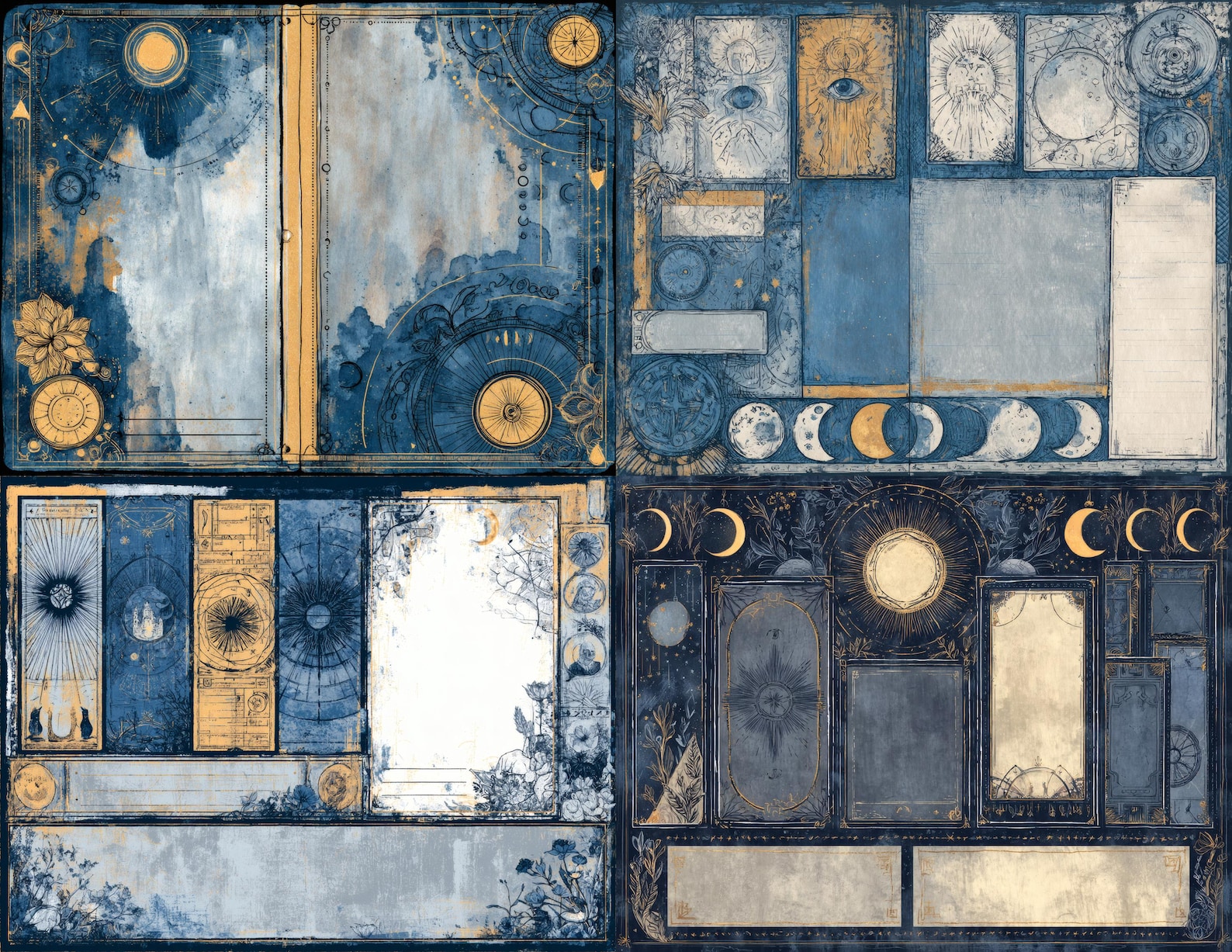 Divination Junk Journal Kit, 44 Printable Pages, Tarot Astrology ...