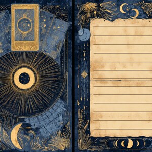 Divination Junk Journal Kit, 44 Printable Pages, Tarot Astrology ...