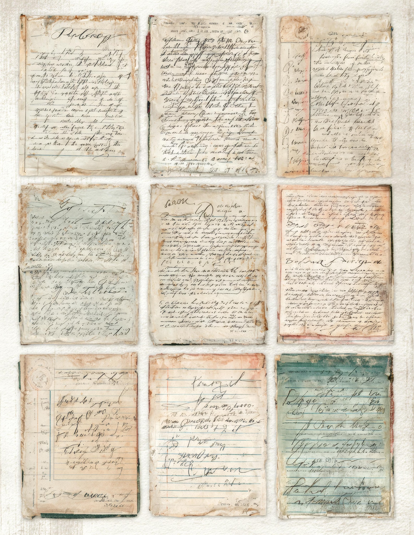 Library Cards Ephemera Printable, Junk Journal Supplies, Retro Collage ...