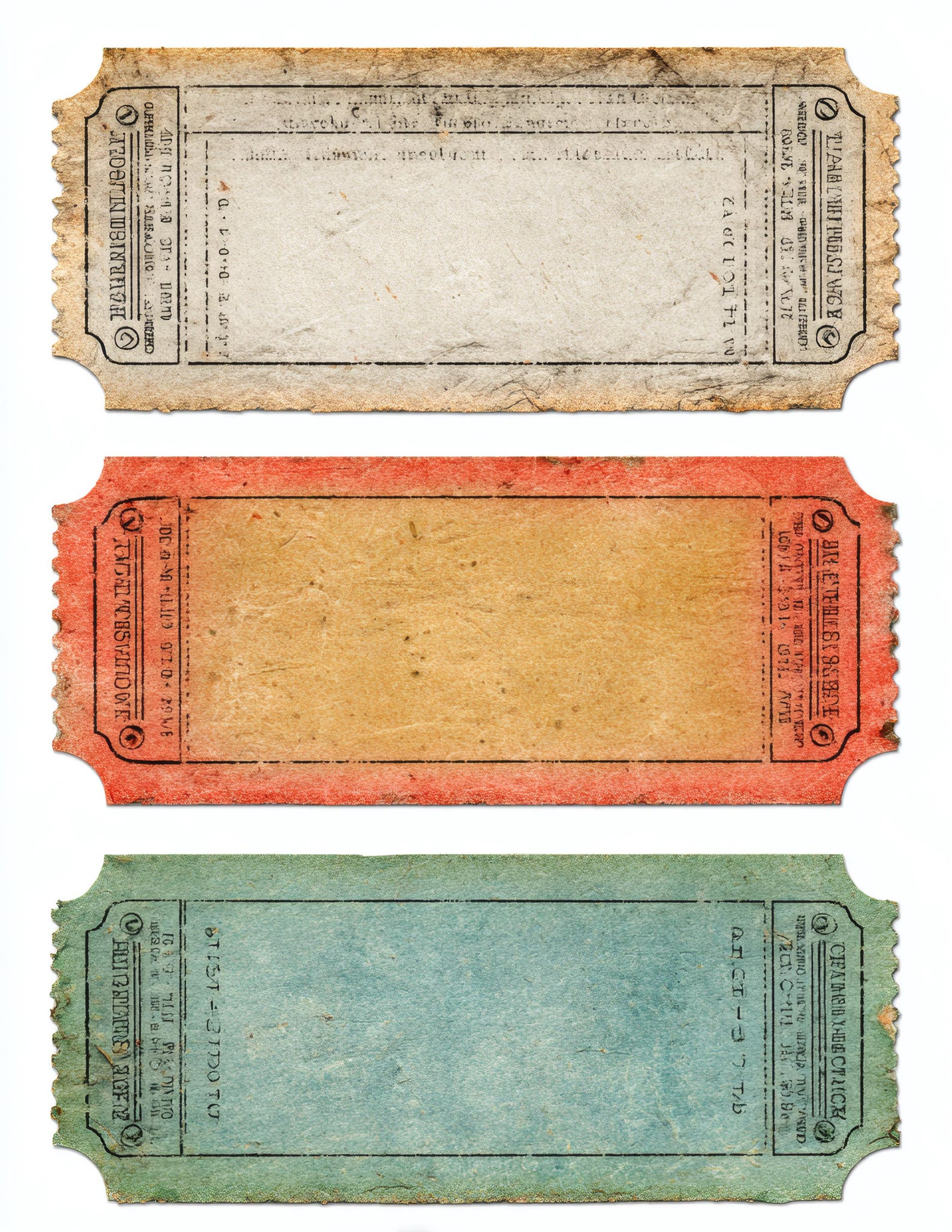 Vintage County Fair Ticket Ephemera Printable, Retro Festival Tickets ...