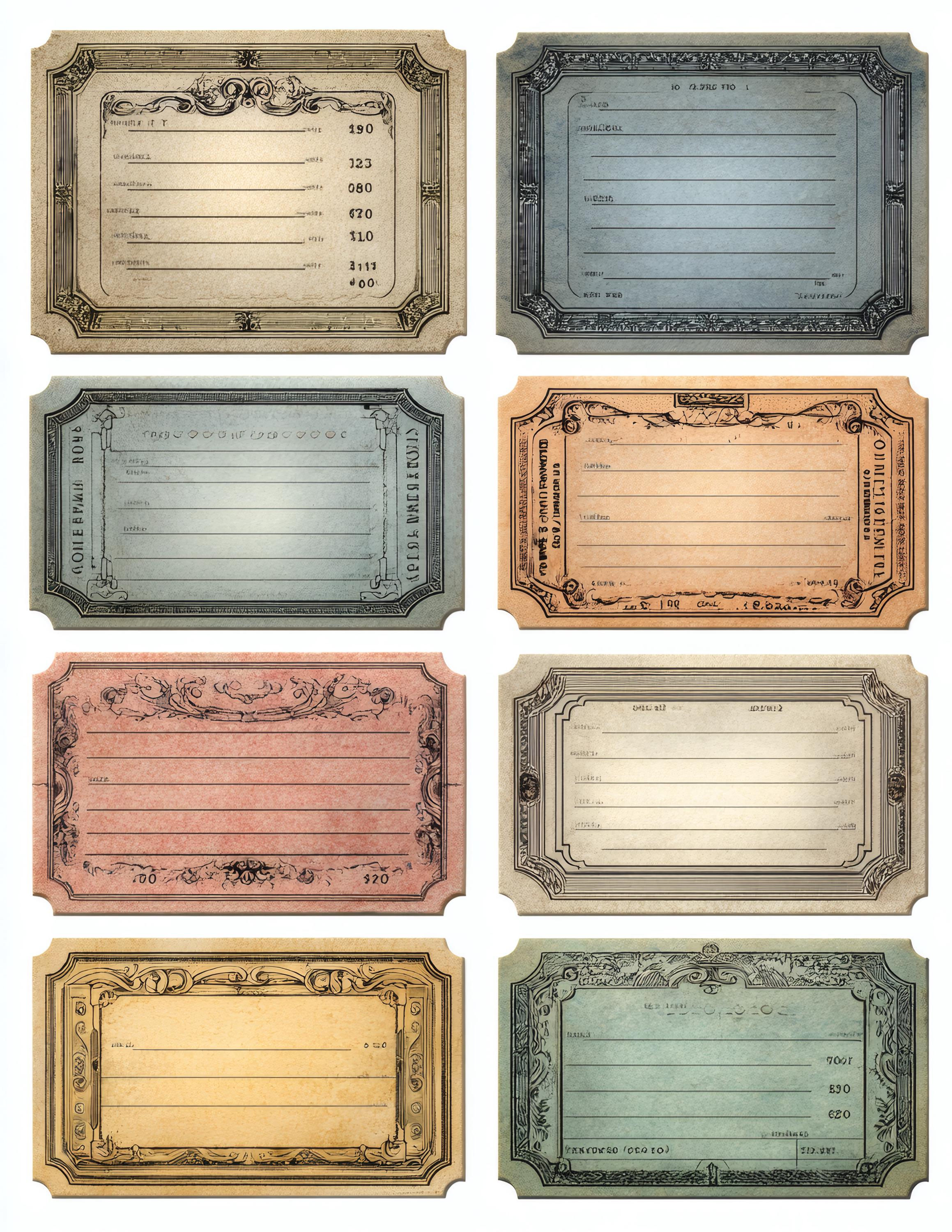 150+ Museum Entry Tickets, Exhibit Pass Junk Journal Kit, Archival ...