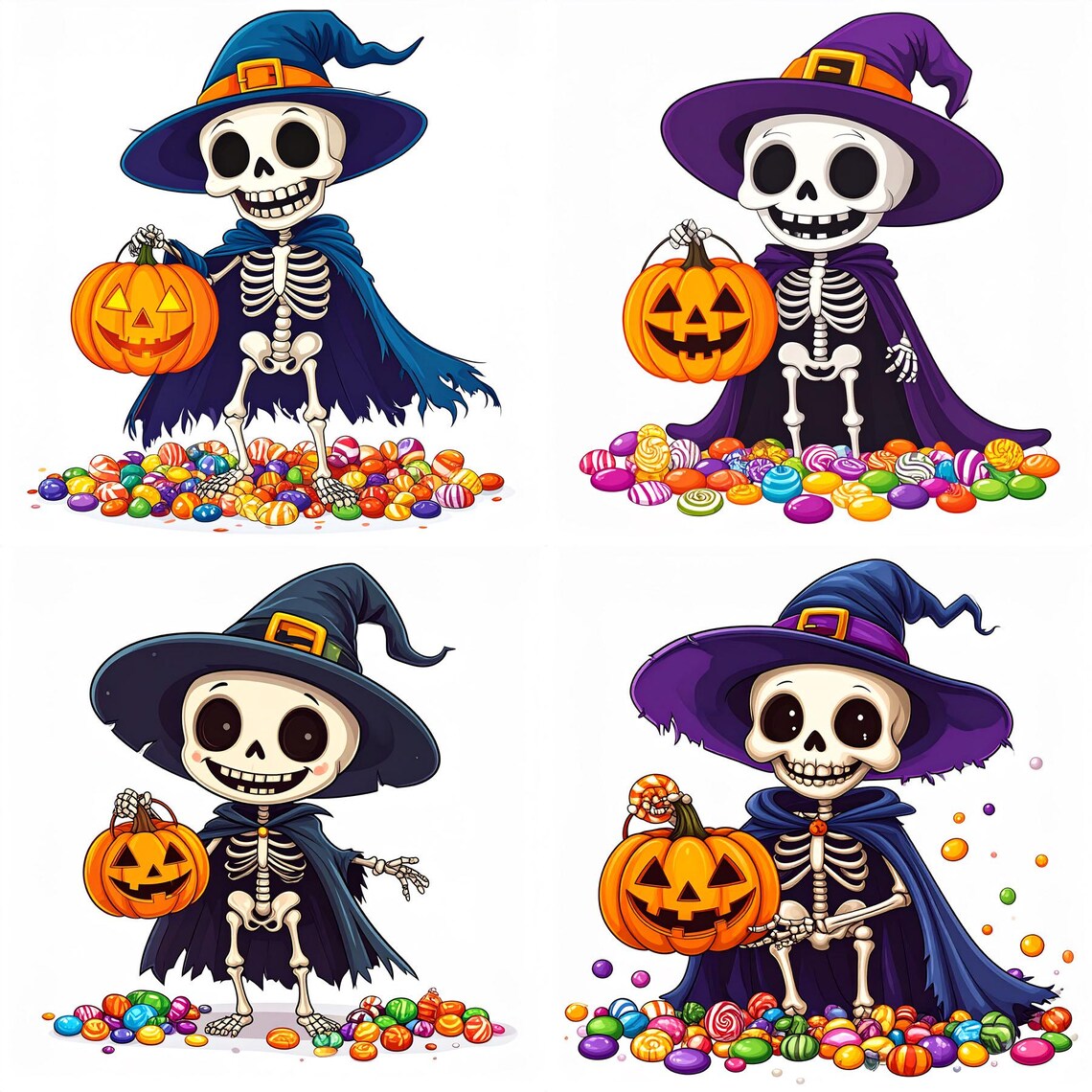 Cute Halloween Ghost Clipart Holding Pumpkin Lantern Kawaii Spooky ...