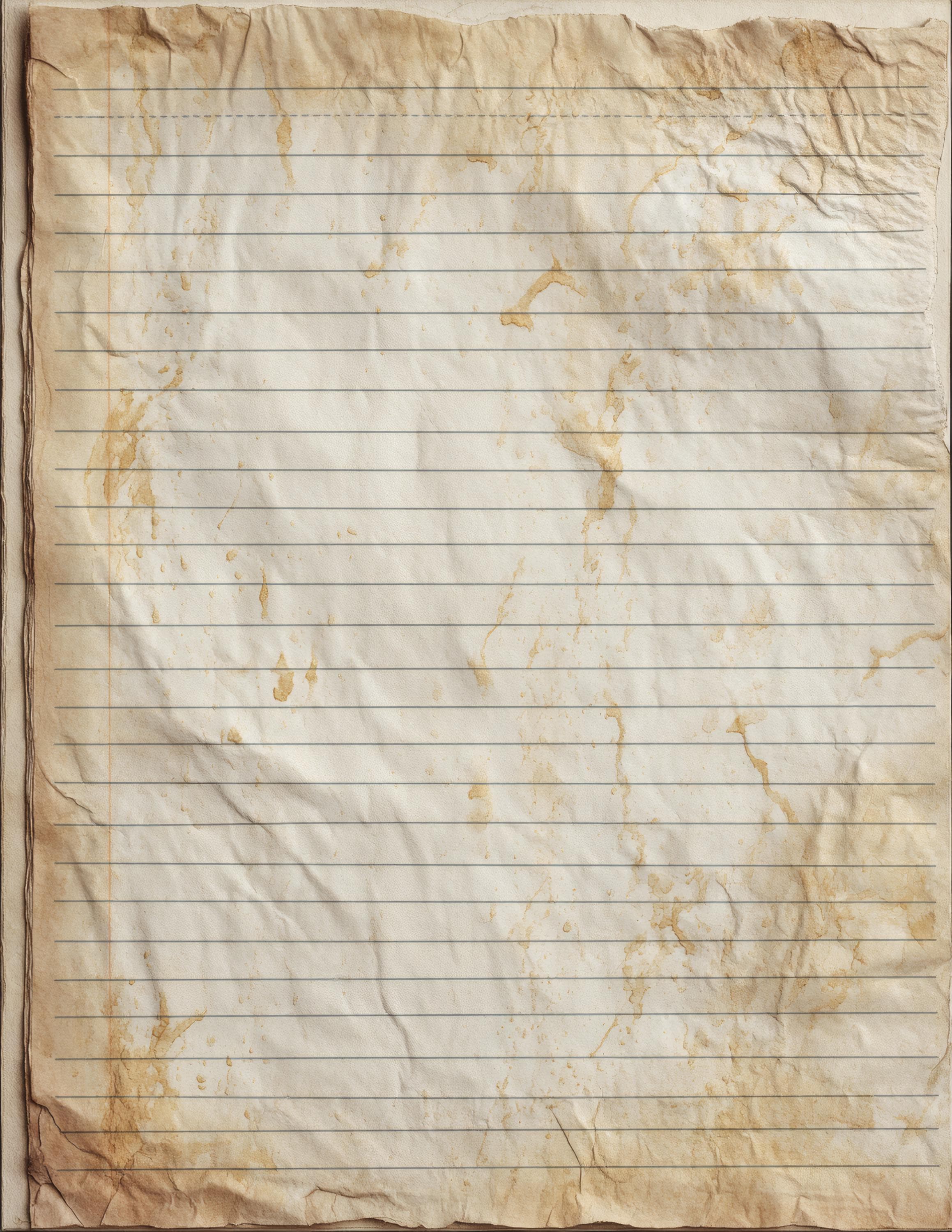 Vintage Tea Stained Notebook Paper, Antique Journal Background, Grunge ...