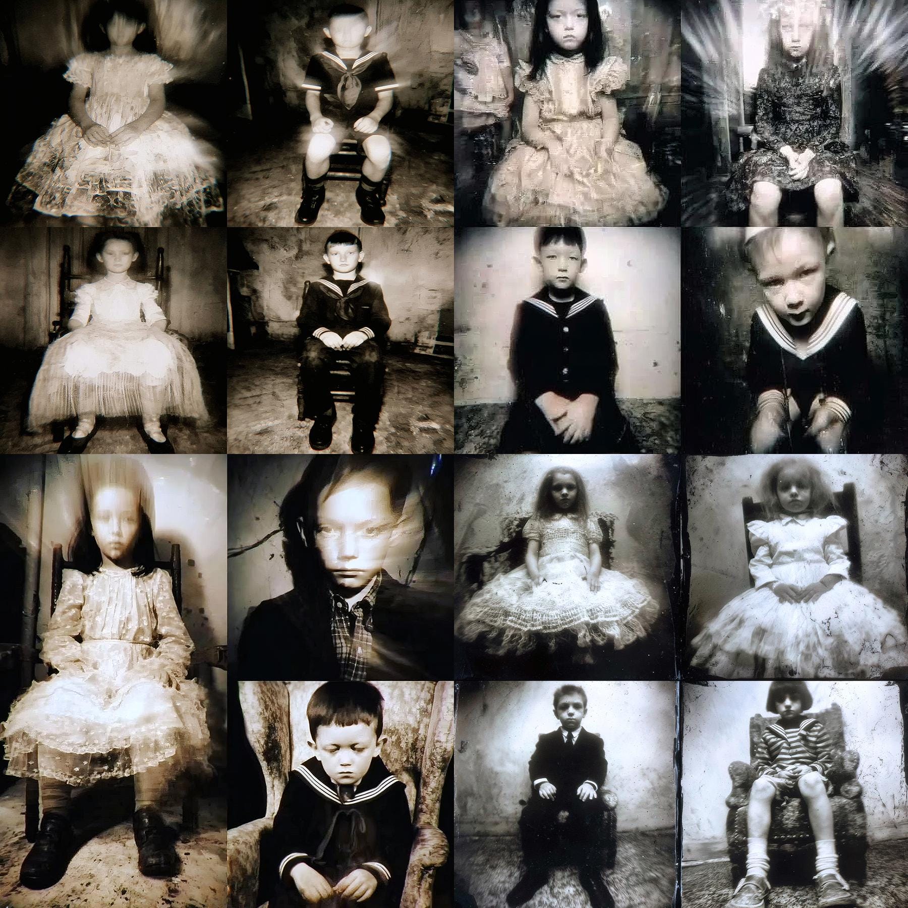 Vintage Children Photography Ephemera, Early 1900s Sepia Portraits ...