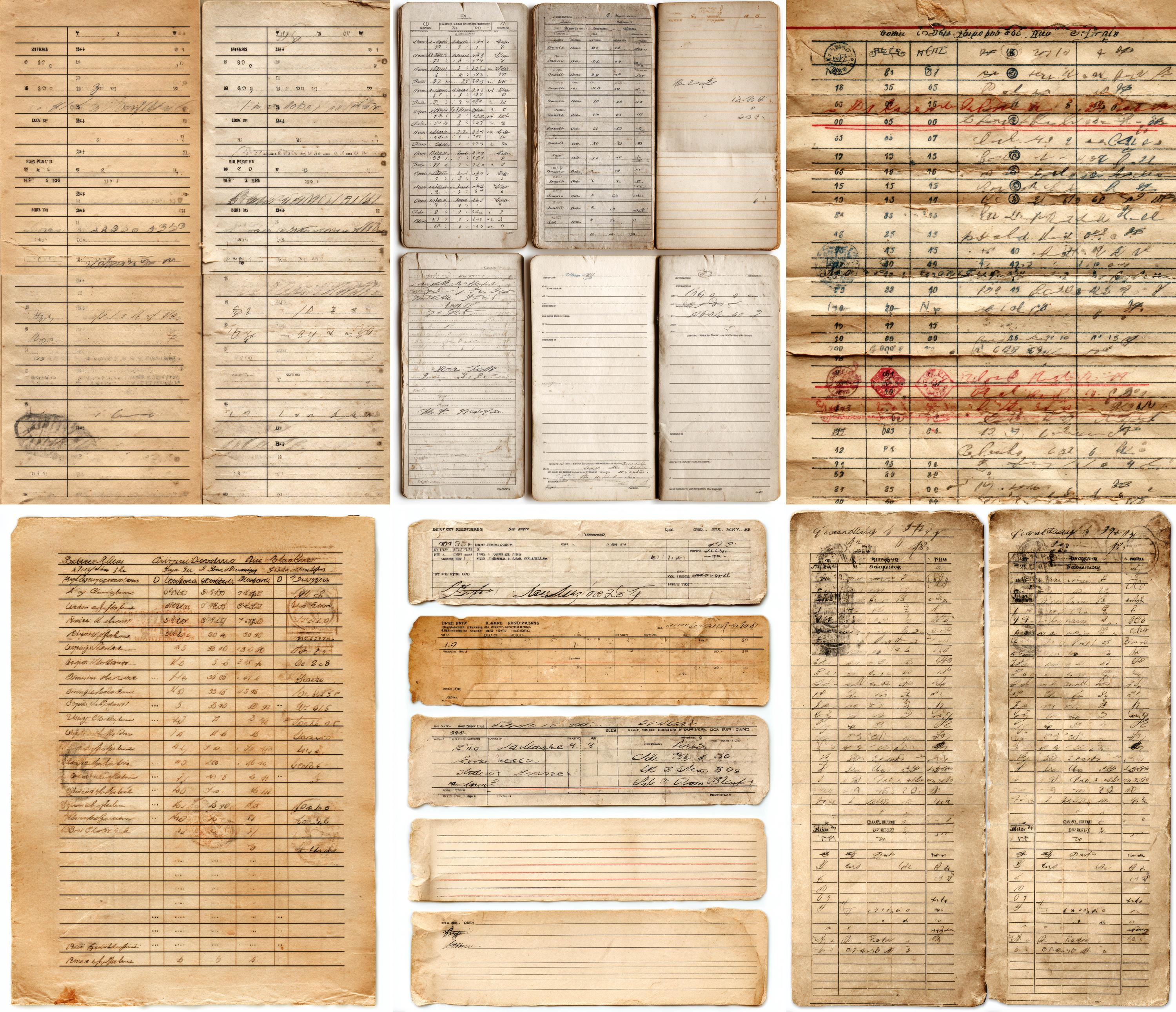 Vintage School Grading Slips Printable, Report Card Ephemera Labels ...